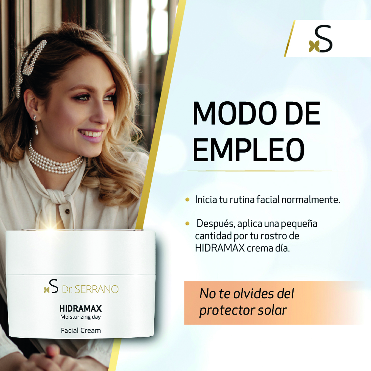 Hidramax Crema De Día - Dr Serrano - Sesderma Colombia